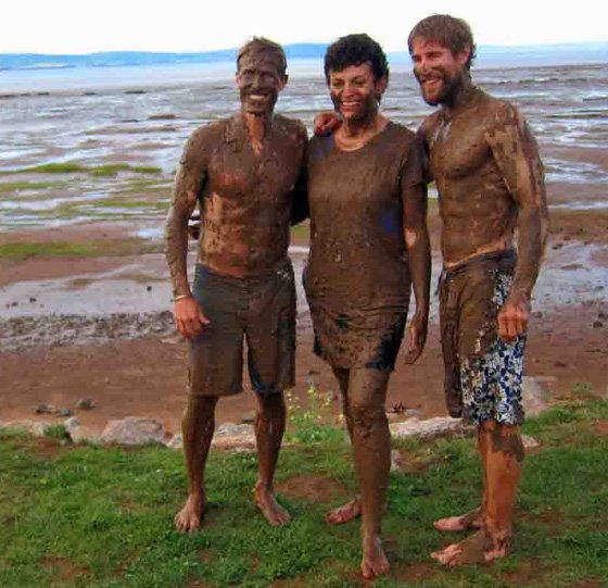 Happily covered in Canadian mud | About New7Wonders
